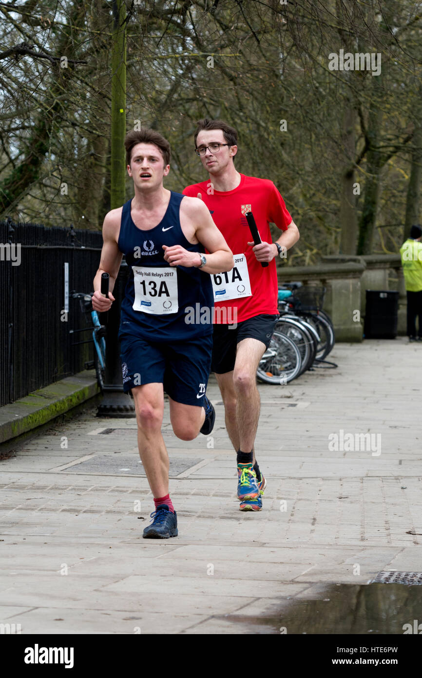 Runners in the Teddy Hall Relays, Oxford, UK Stock Photo - Alamy