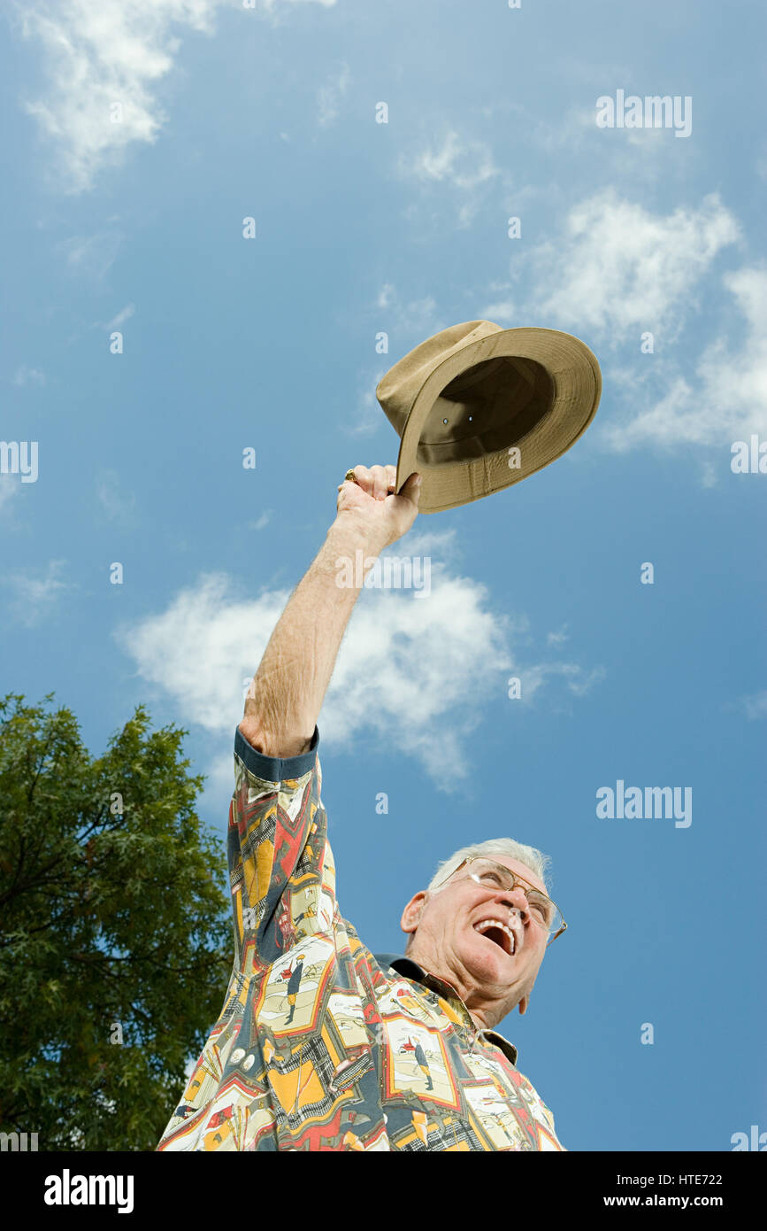 Senior lonely man celebrating hi-res stock photography and images - Alamy