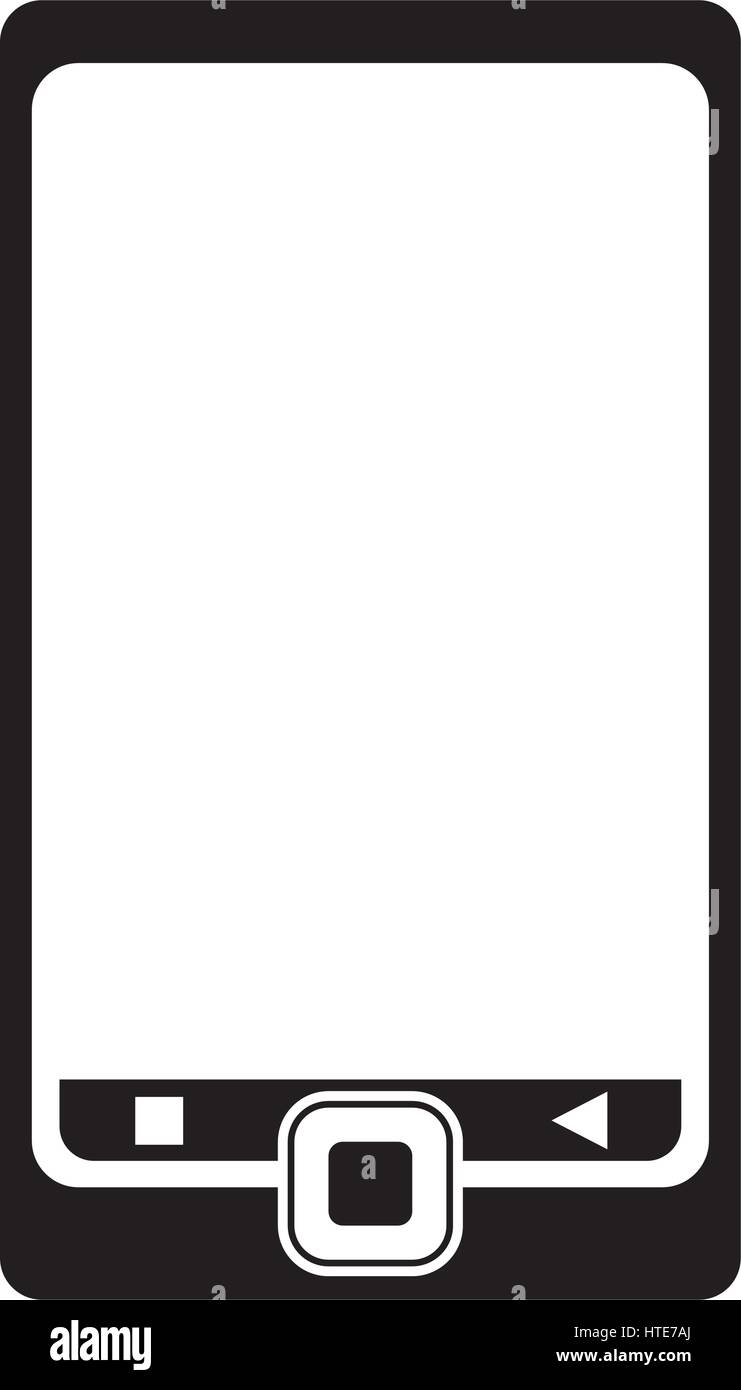 smartphone mobile technology device pictogram Stock Vector Image & Art ...