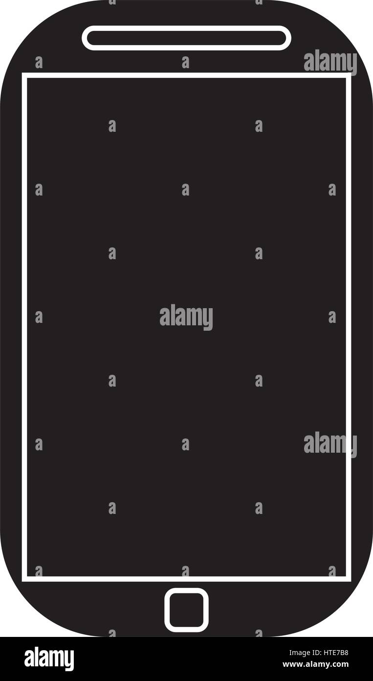 smartphone mobile technology pictogram Stock Vector Image & Art - Alamy