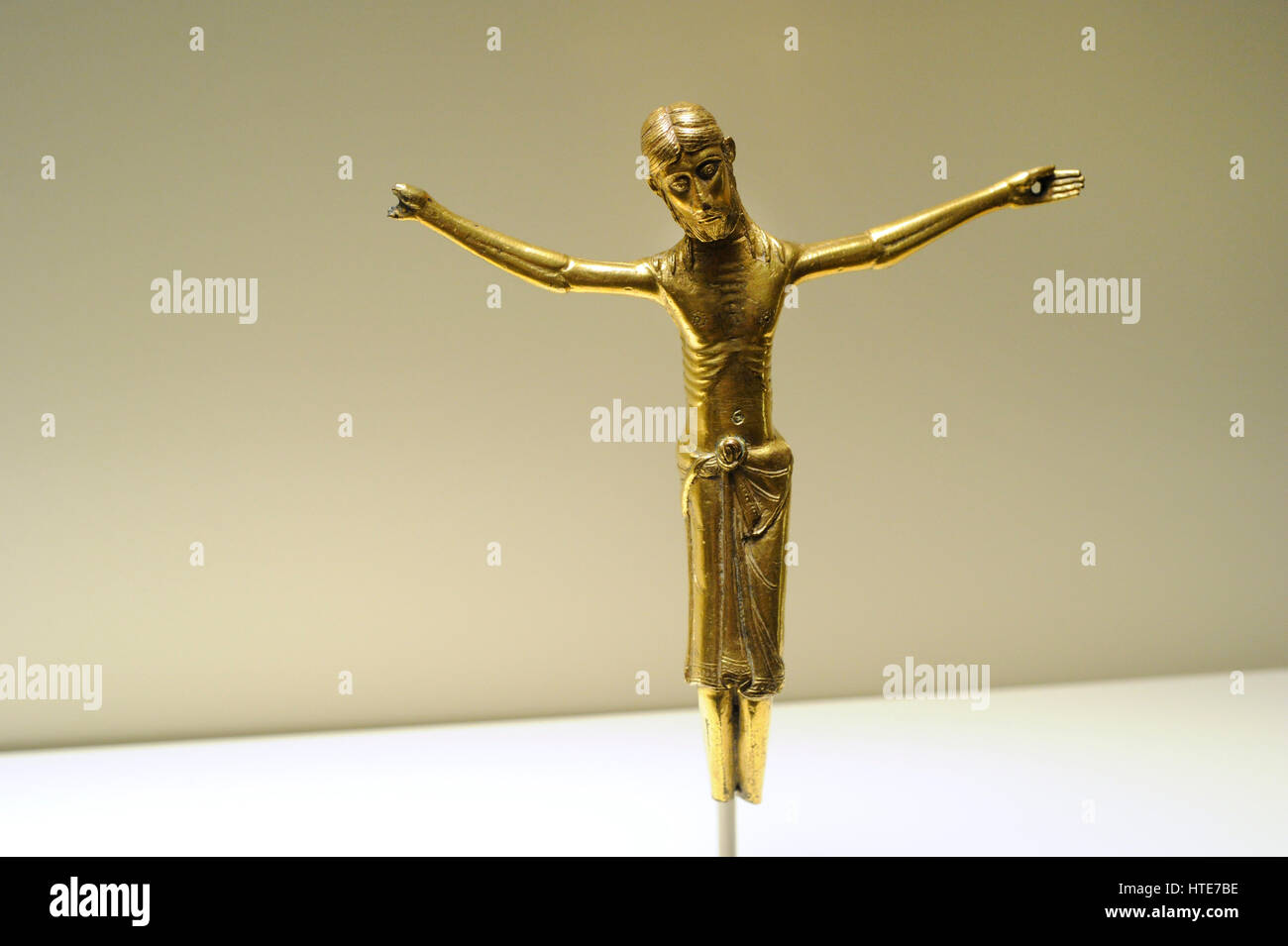 Christ from Moror. Ca.1180. Anonymous. Romanesque. Gilding bronze. From ...