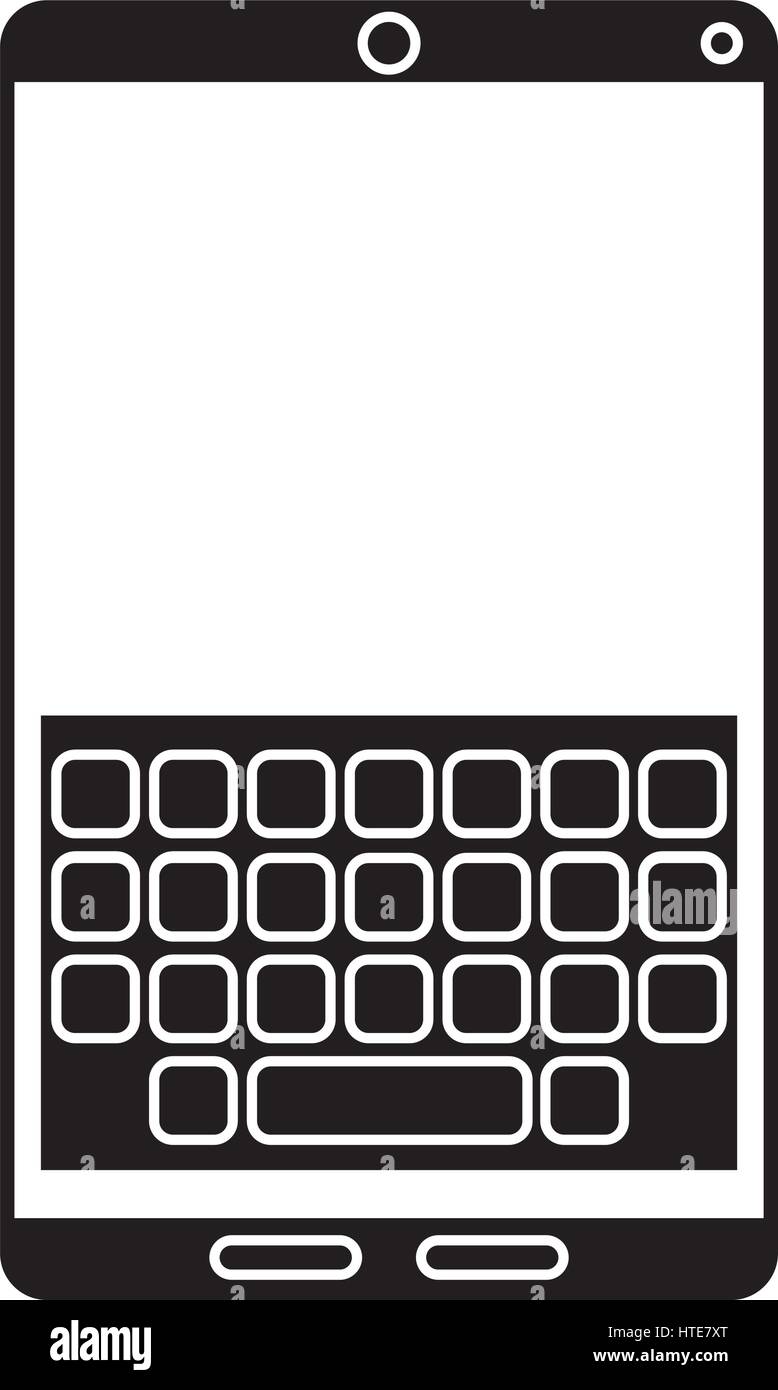 smartphone keypad display pictogram Stock Vector Image & Art - Alamy