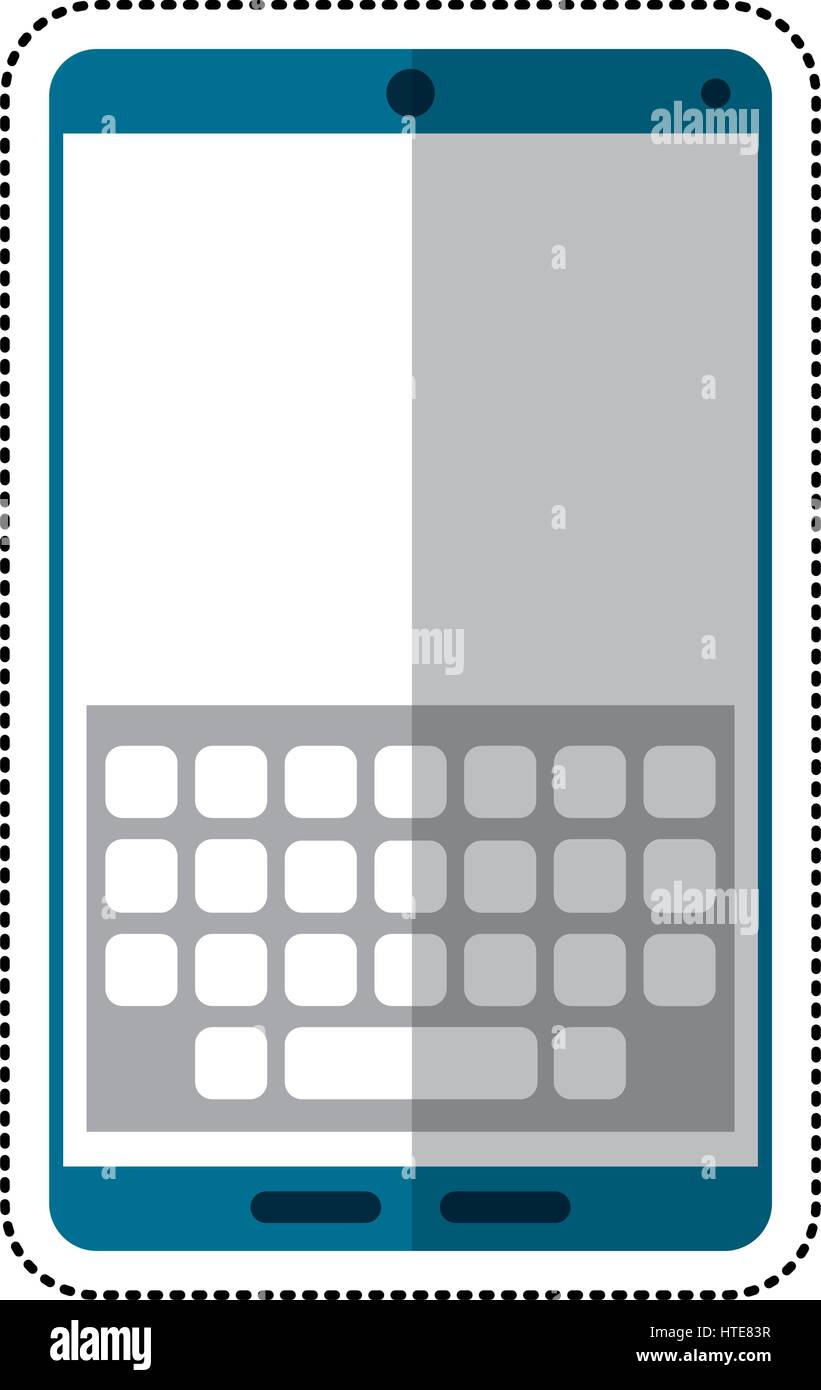 cartoon smartphone keypad display icon Stock Vector Image & Art - Alamy