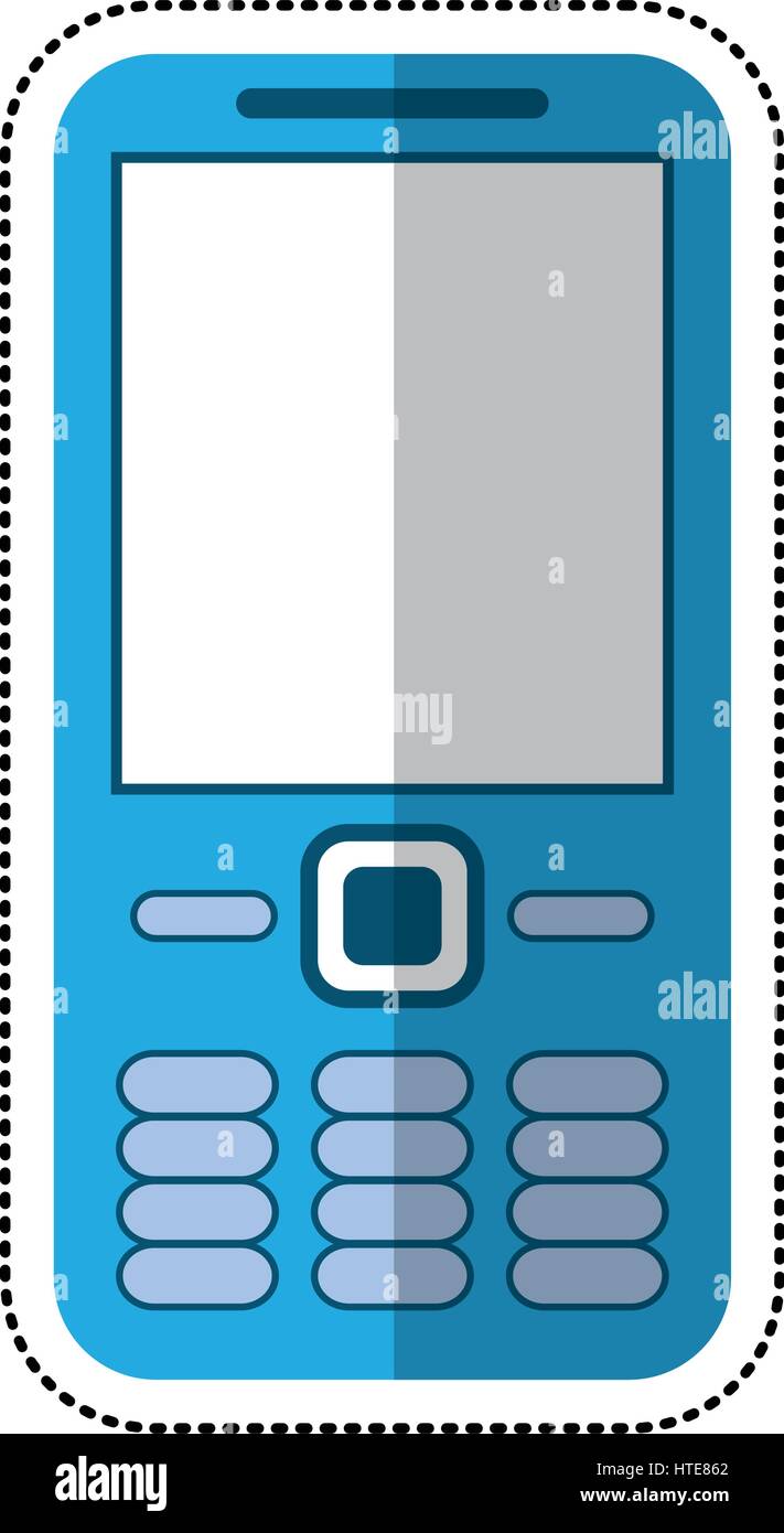 cartoon mobile phone call technology Stock Vector Image & Art - Alamy