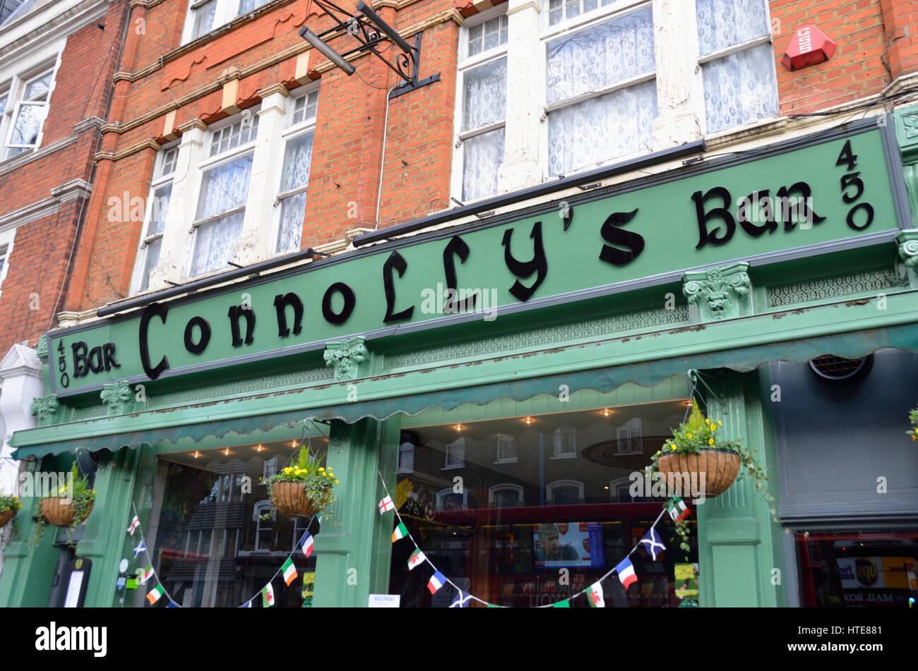 Connolly's Bar Irish pub in Chiswick, London, UK Stock Photo - Alamy