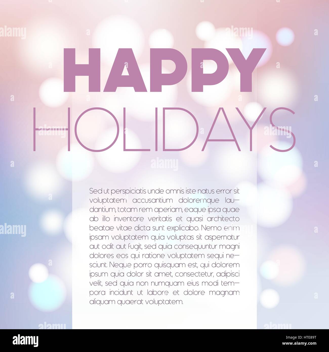 Pink bokeh holiday background abstract Stock Vector Images - Alamy