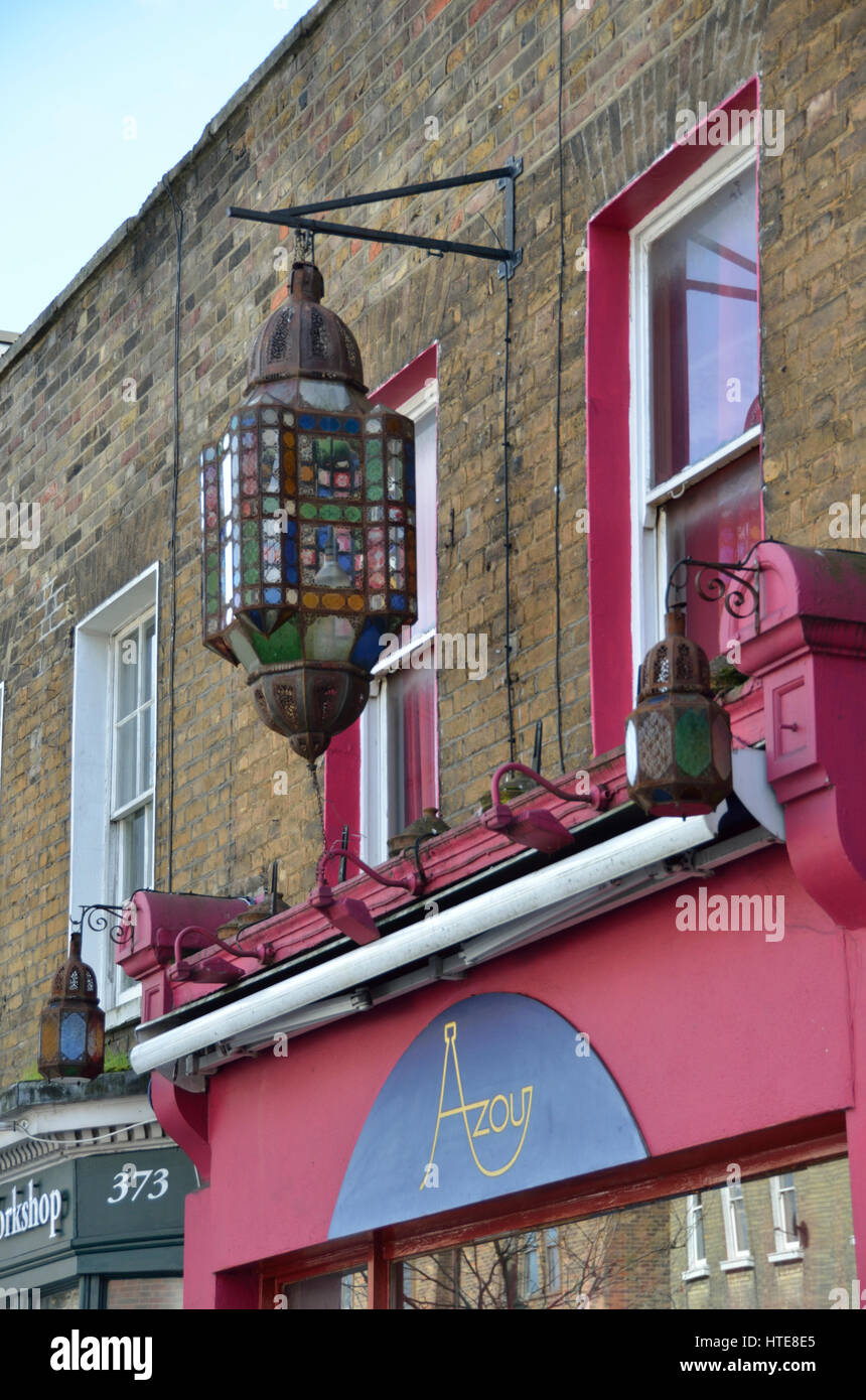 Azou North African restaurant in Hammersmith, London, UK Stock Photo ...