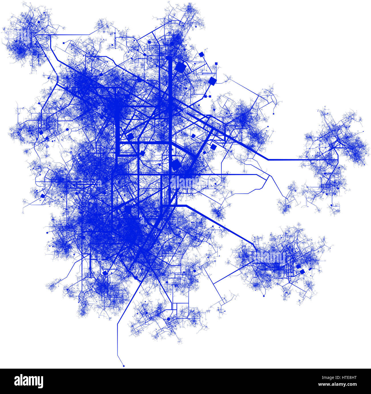 City Infrastructure Planning with Roads and Buildings Stock Photo - Alamy