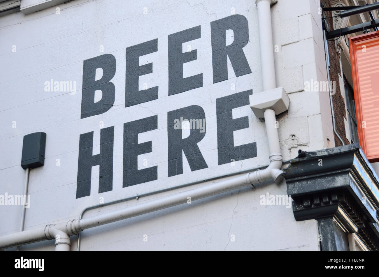 Served here sign hi-res stock photography and images - Alamy