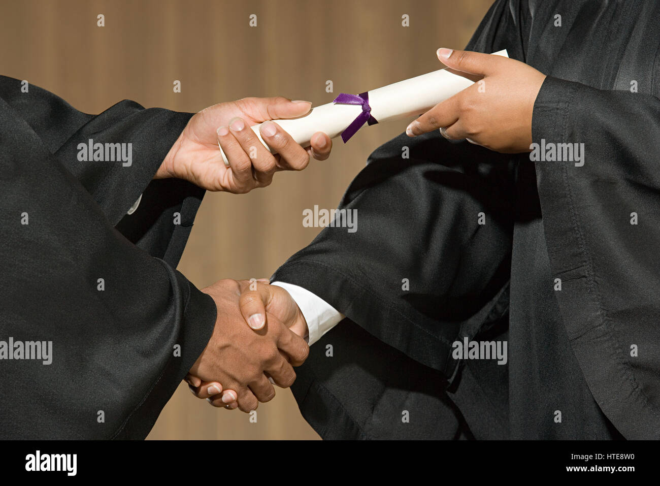 Graduation ceremony handshake hi-res stock photography and images - Alamy