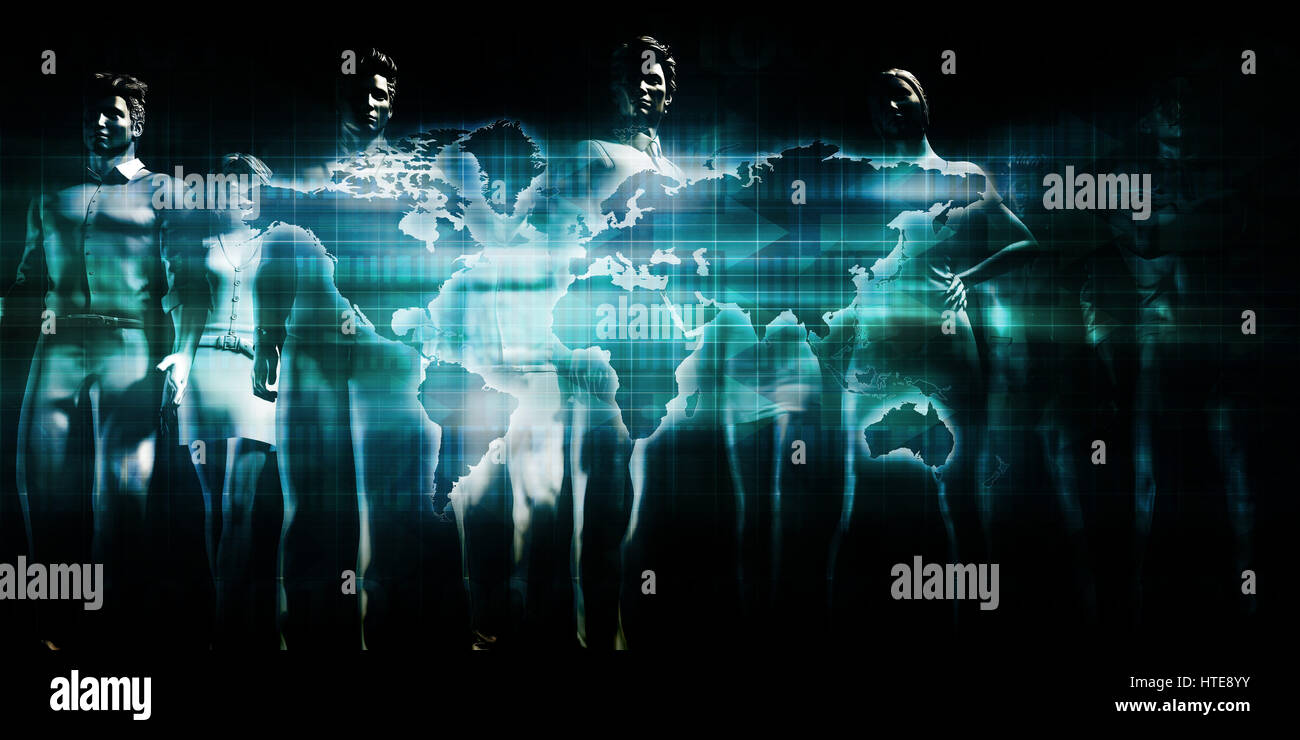 Business People Community and International Partners Network Stock ...
