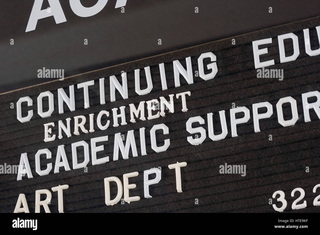 Junior high school word wall hi-res stock photography and images - Alamy