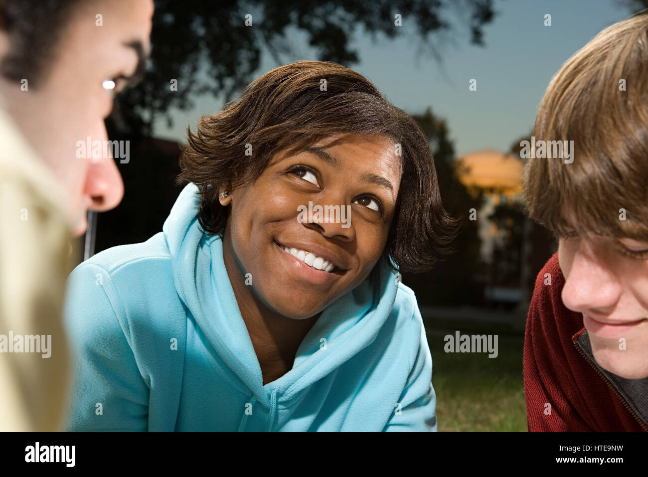 University student group discussion usa hi-res stock photography and ...