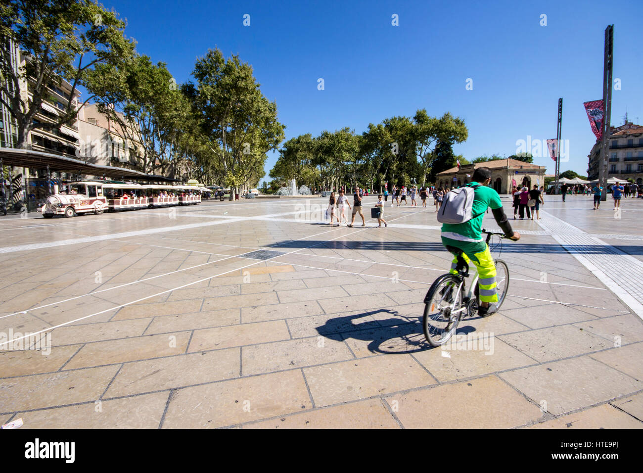 Monuments of the Place de la Comedie, the main and most important ...