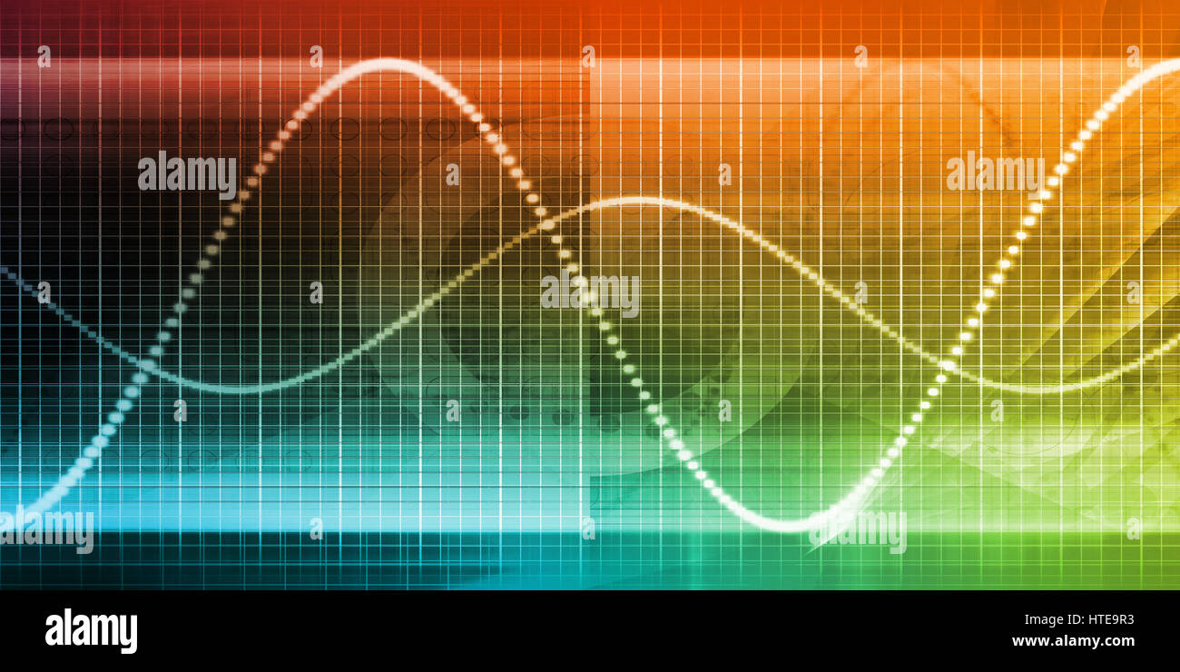 Creative Chart Line Graph Abstract Background with Tech Theme Stock ...
