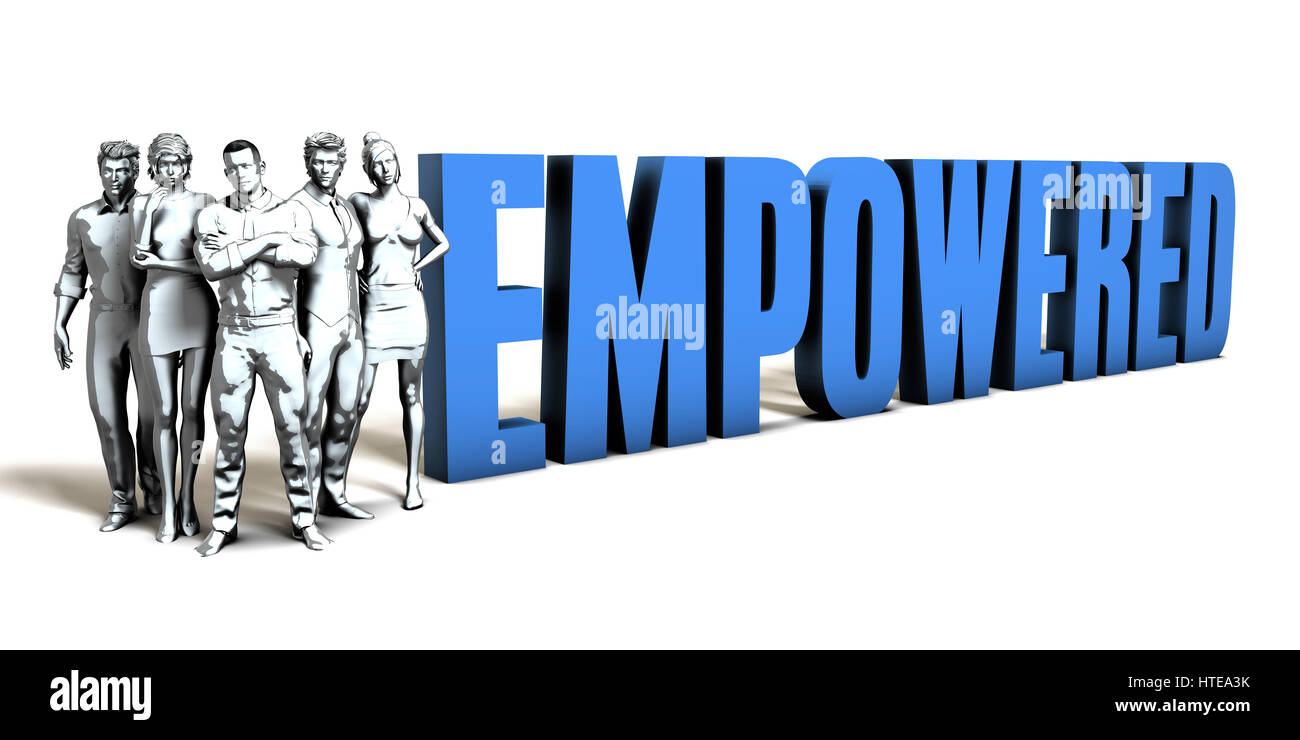 Empowered Business Concept as a Presentation Background Stock Photo - Alamy
