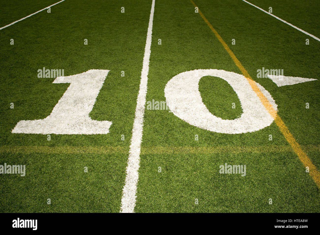 Ten yard line Stock Photo - Alamy
