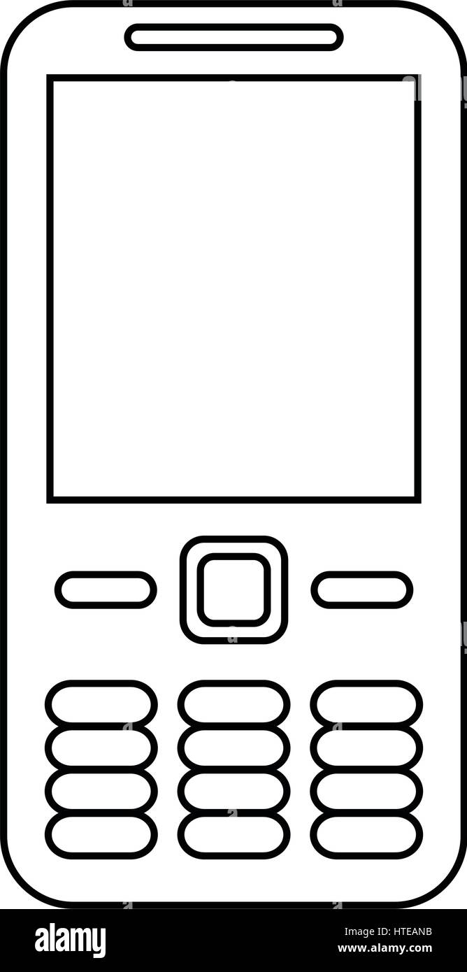 mobile phone call technology line Stock Vector Image & Art - Alamy