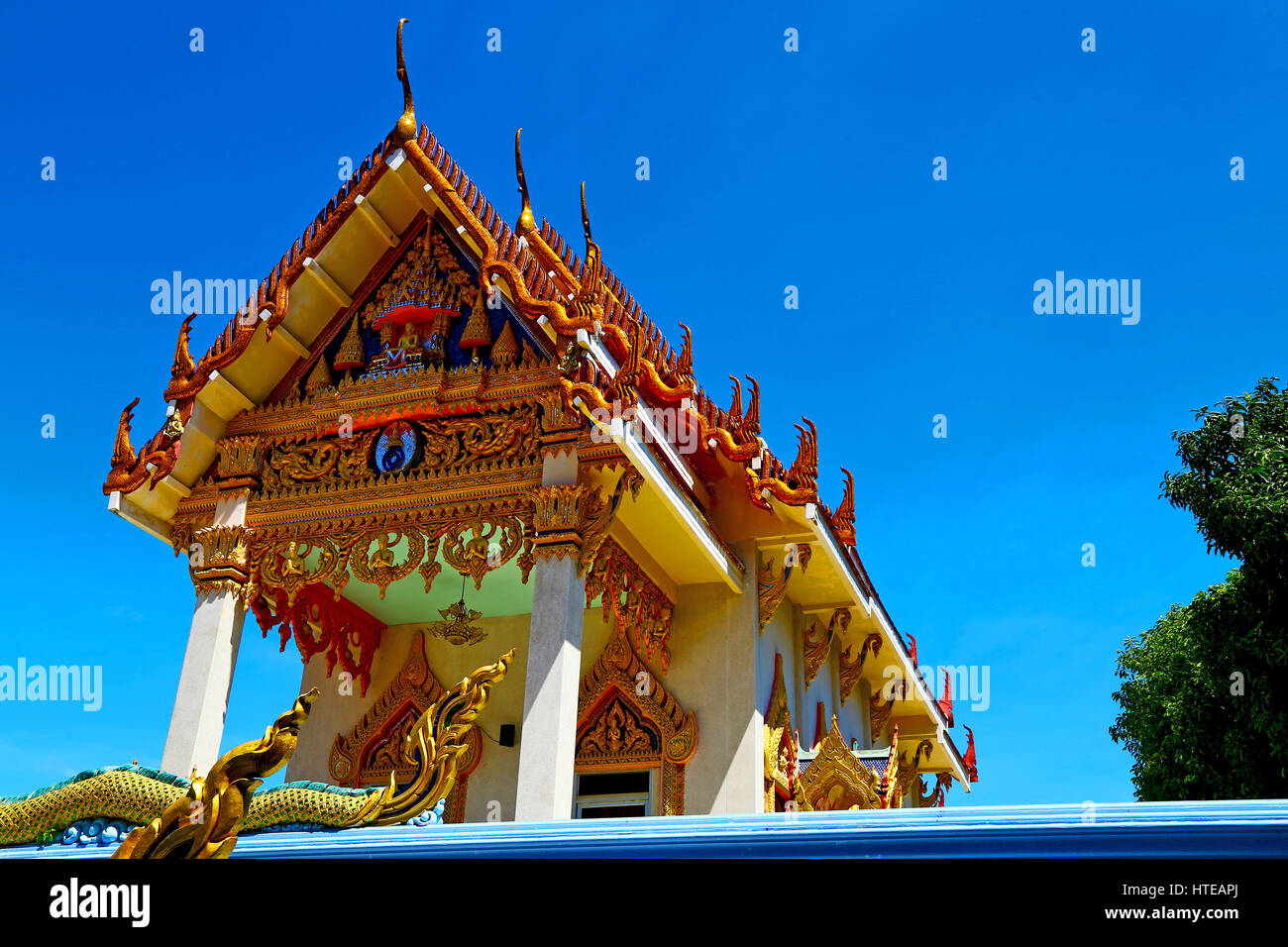 kho samui bangkok in thailand incision of the buddha gold temple Stock ...