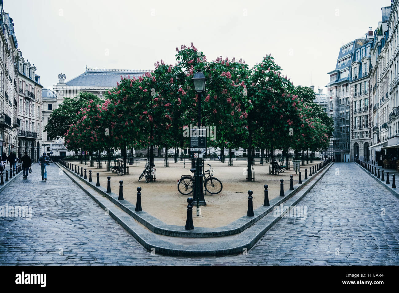 Pedestrian zone in Paris, France Stock Photo - Alamy