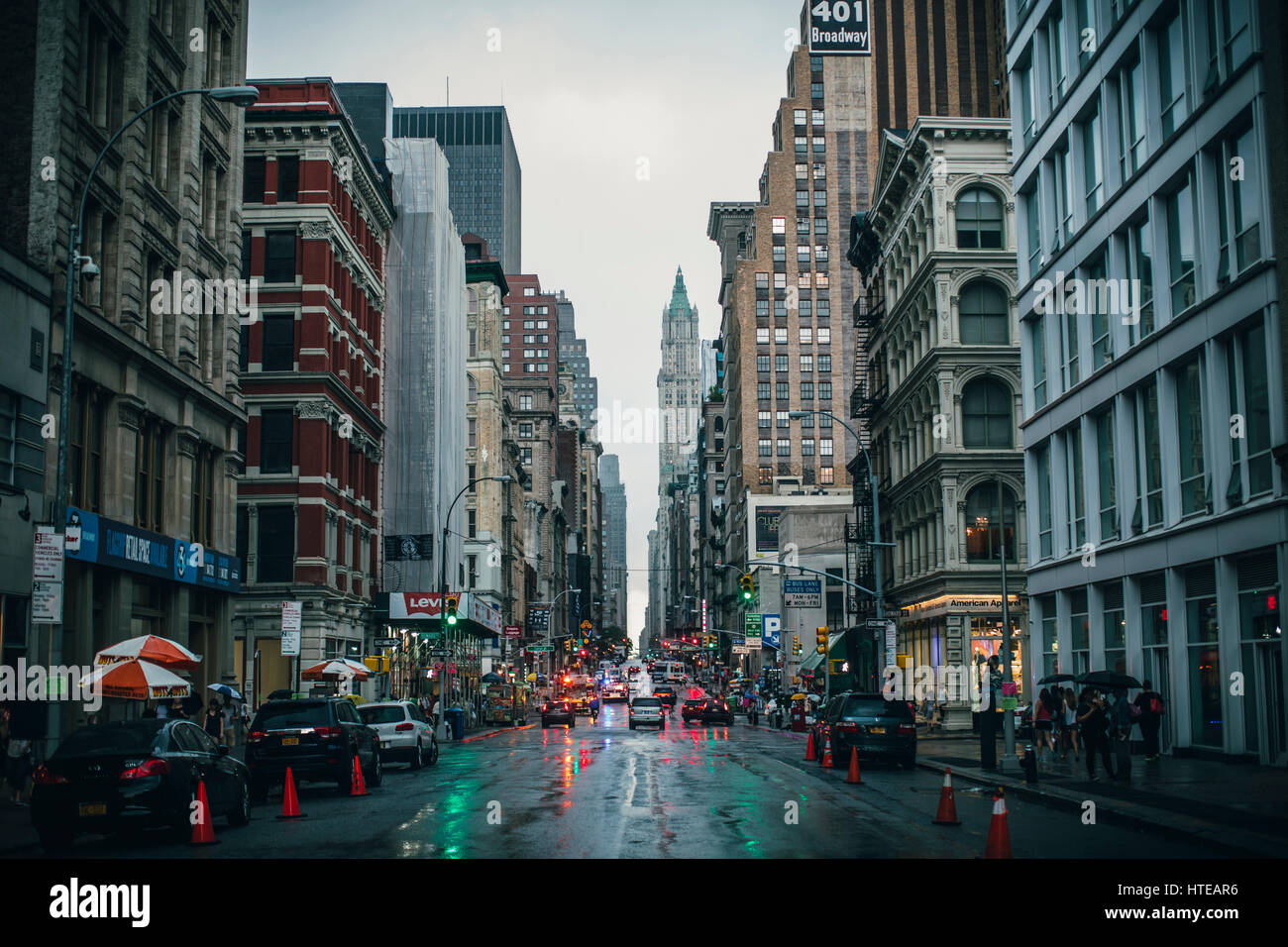 Rainy streets of New York, United States Stock Photo - Alamy