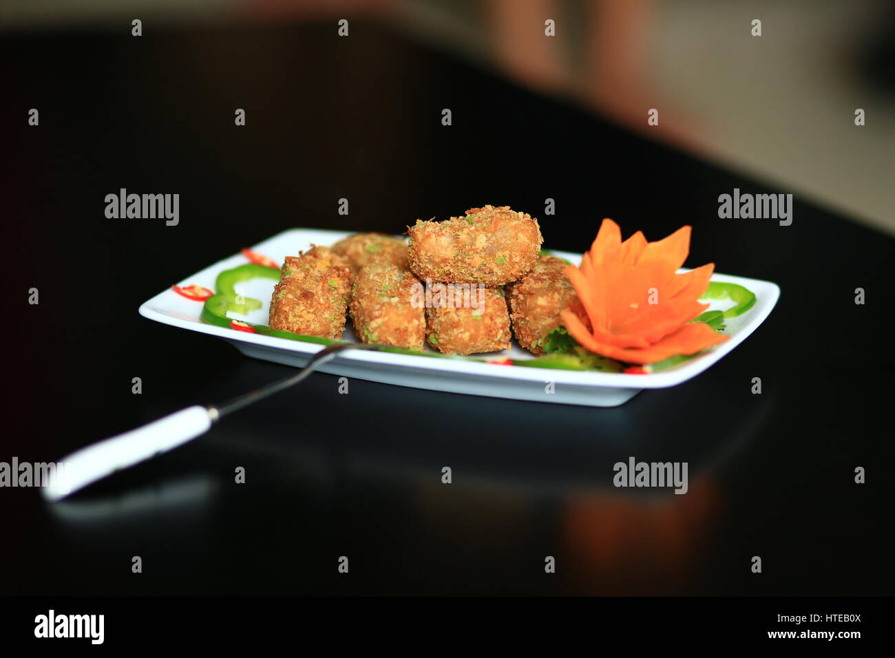Fried shrimp ball Stock Photo - Alamy