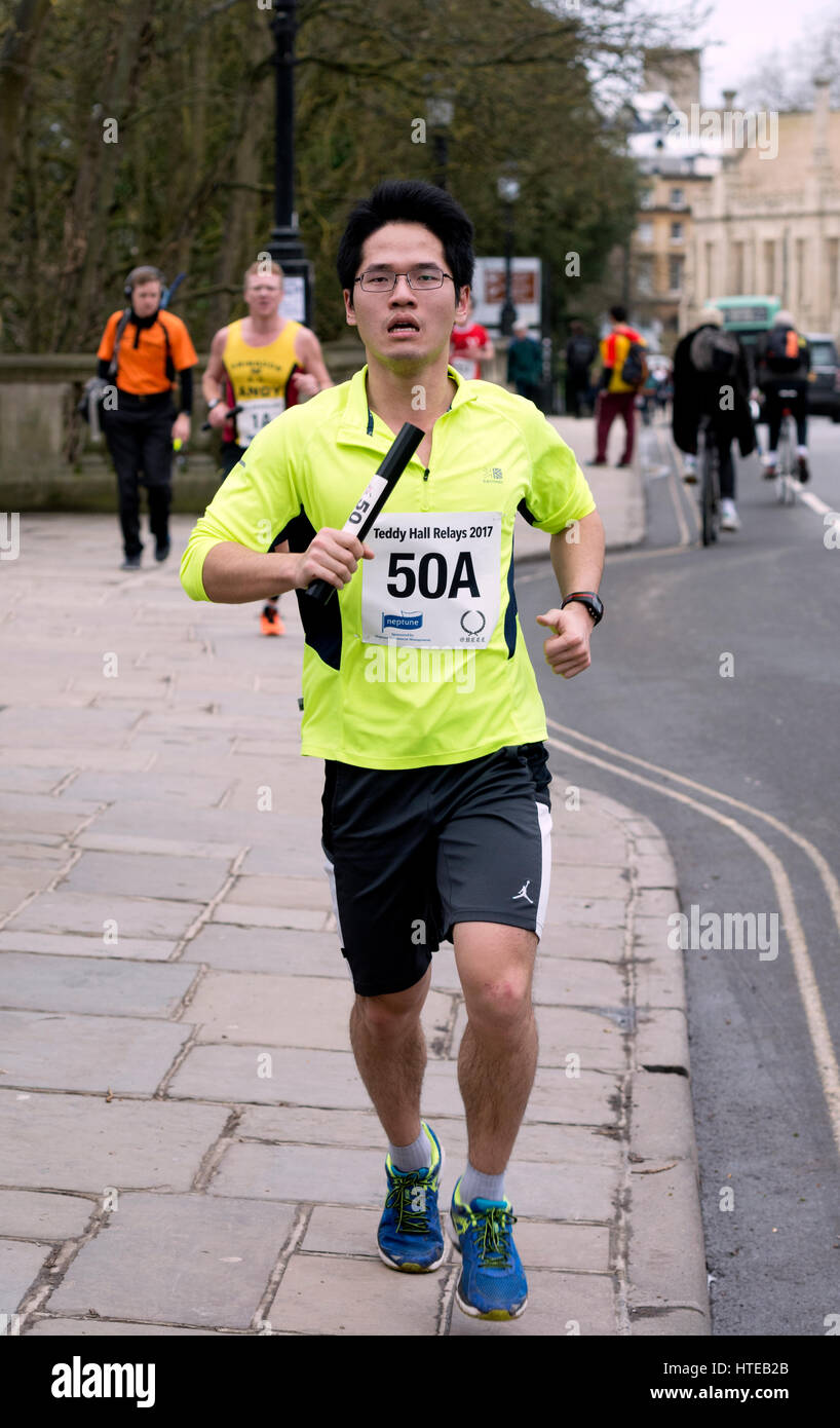 A runner in the Teddy Hall Relays, Oxford, UK Stock Photo - Alamy