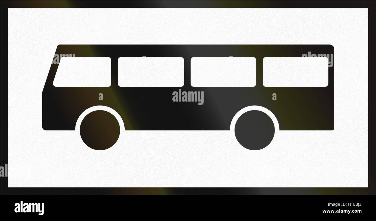 Norwegian supplementary road sign - Sign applies to buses Stock Photo ...