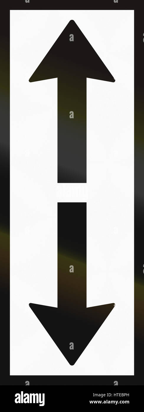 Norwegian supplementary road sign - Direction for a stop or parking ...