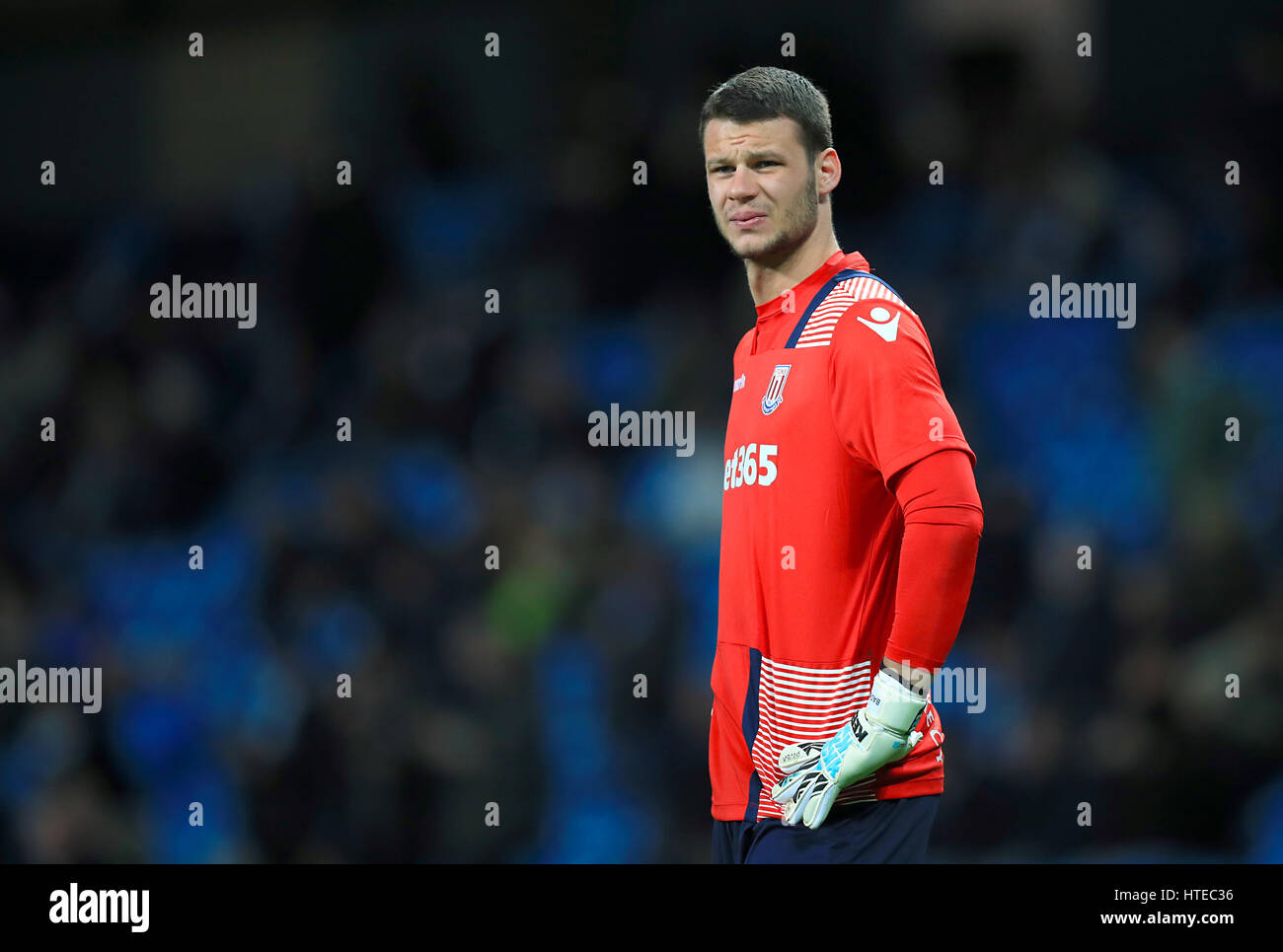 Stoke city goalkeeper daniel bachmann hi-res stock photography and ...