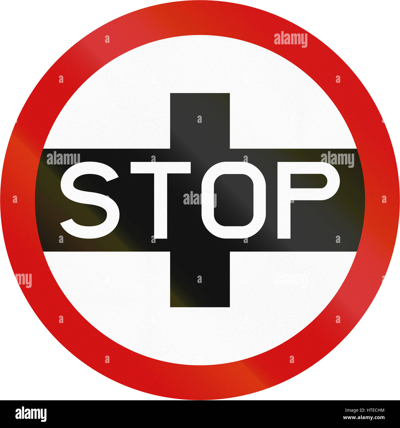 Regulatory road sign in Zimbabwe - Stop Stock Photo - Alamy