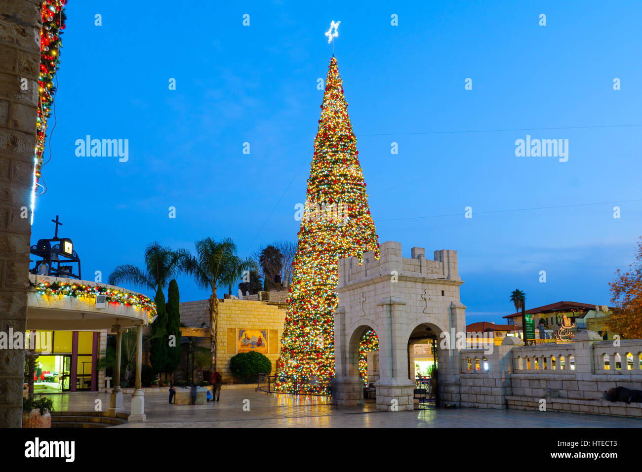 NAZARETH, ISRAEL - DECEMBER 16, 2015: Scene of the Greek Orthodox ...