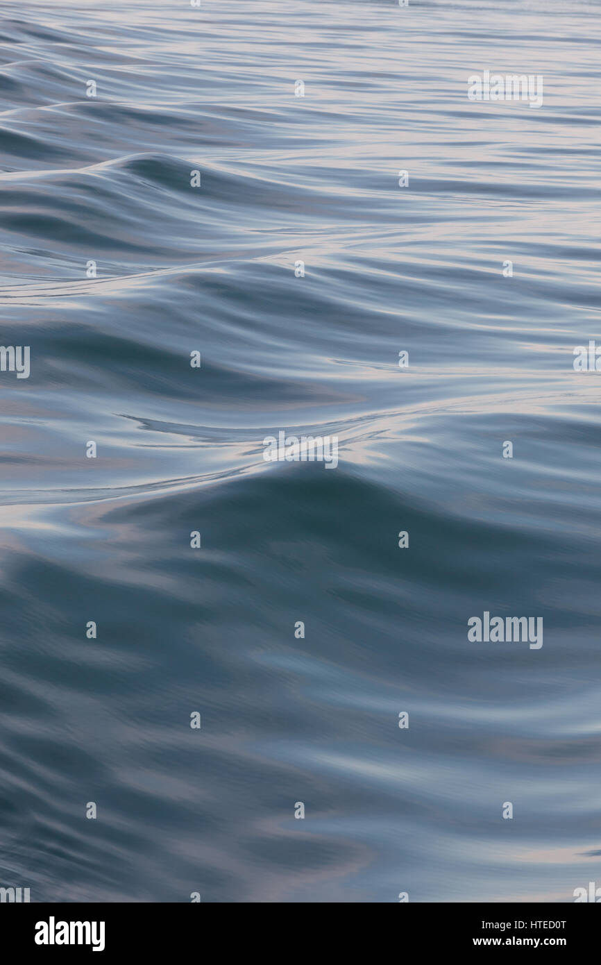 Abstract image of rolling bow waves made by a ship in the ocean Stock ...