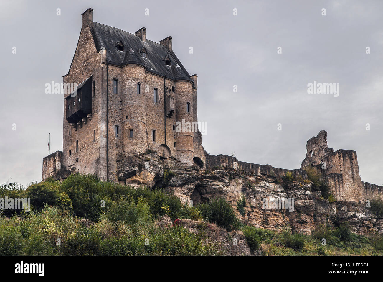 Castle of Larochette in Luxembourg Stock Photo - Alamy