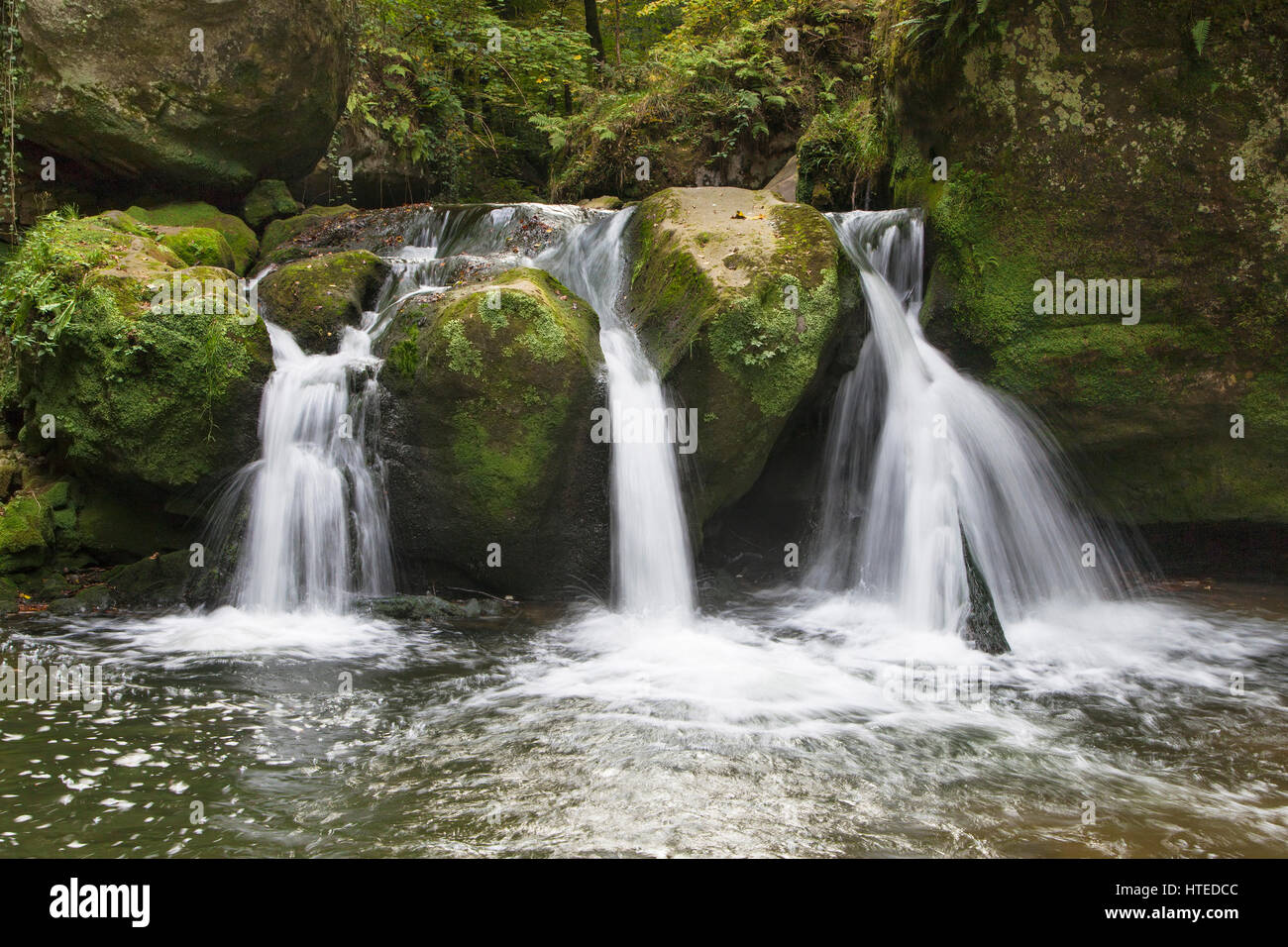 Mullerthal waterfall hi-res stock photography and images - Alamy