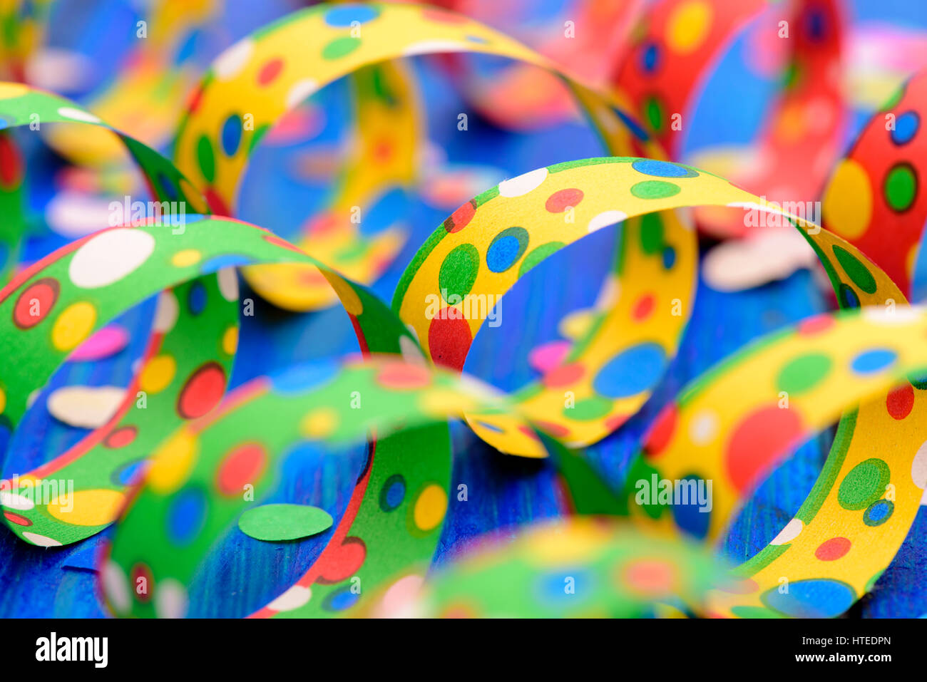 confetti and colorful paper streamer at carnival Stock Photo - Alamy