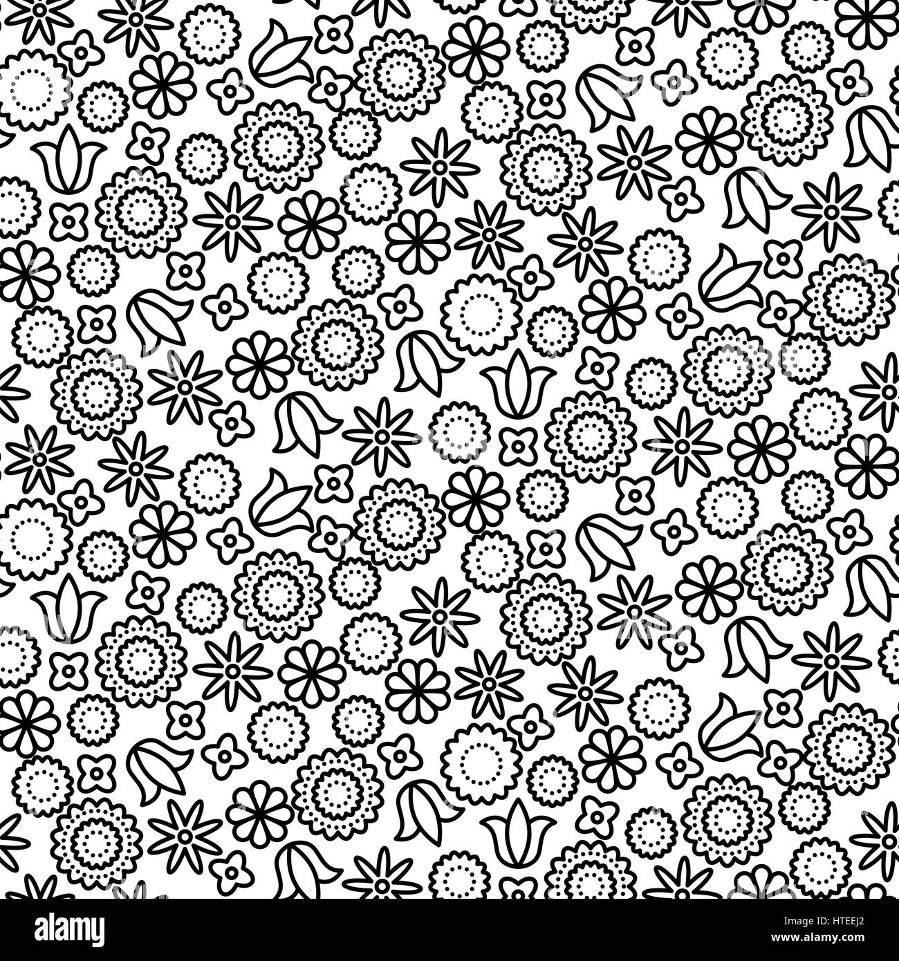 Seamless vector pattern women Black and White Stock Photos & Images - Alamy