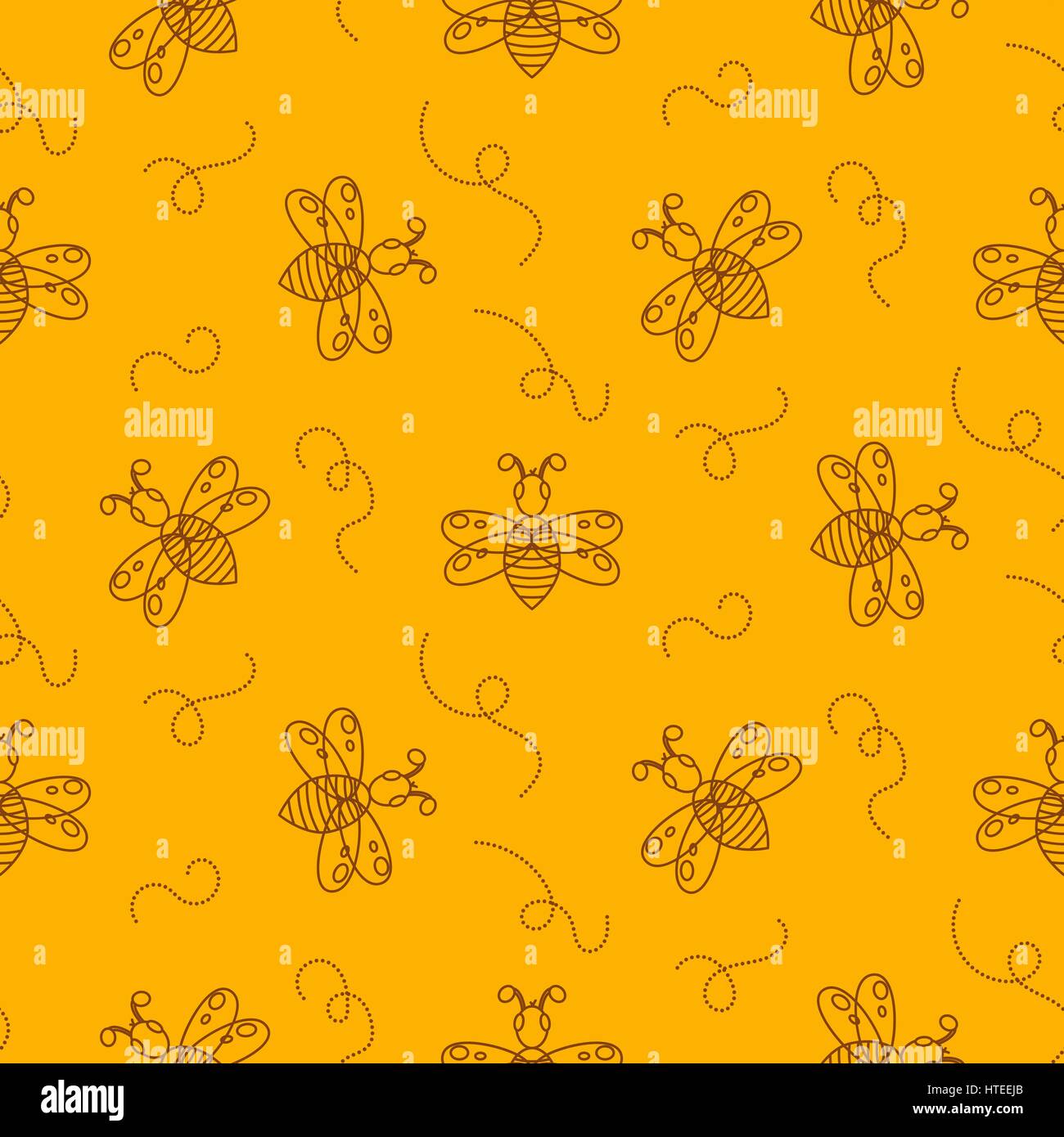 Simple bee outline hi-res stock photography and images - Alamy