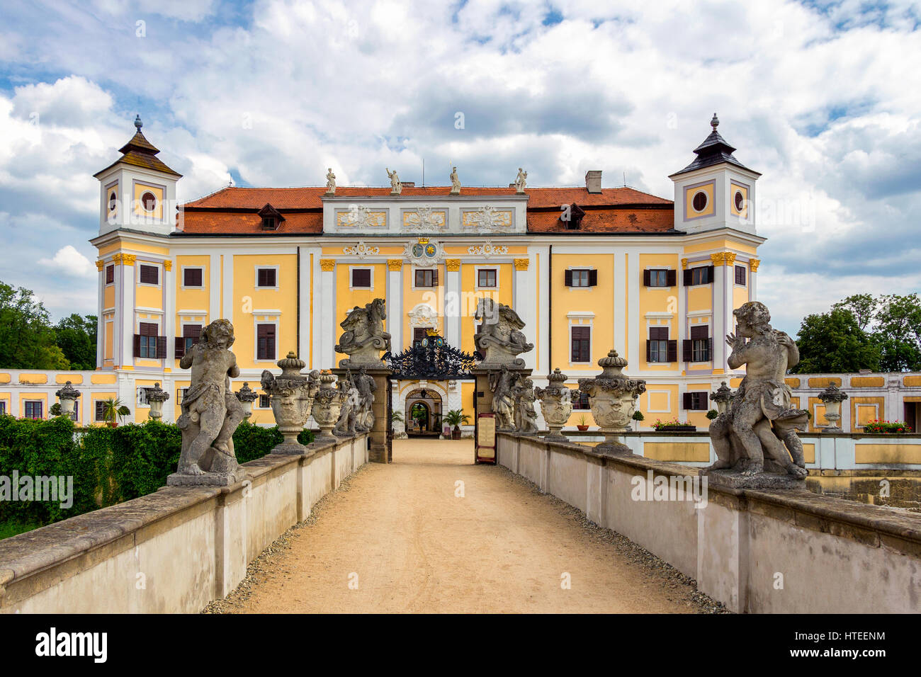 Milotice Castle called pearl of South Moravia, is a uniquely preserved ...