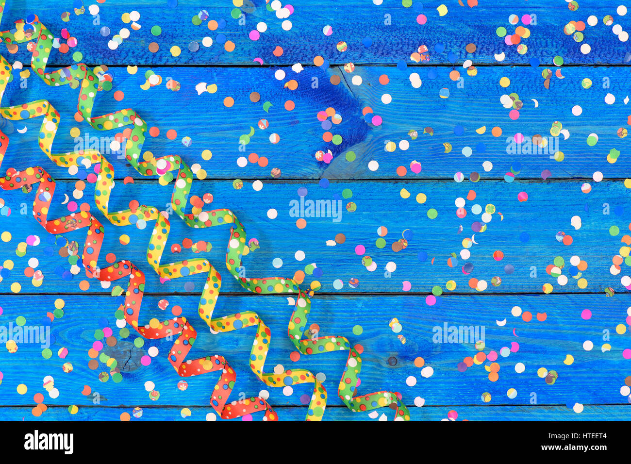 confetti and colorful paper streamer at carnival Stock Photo - Alamy