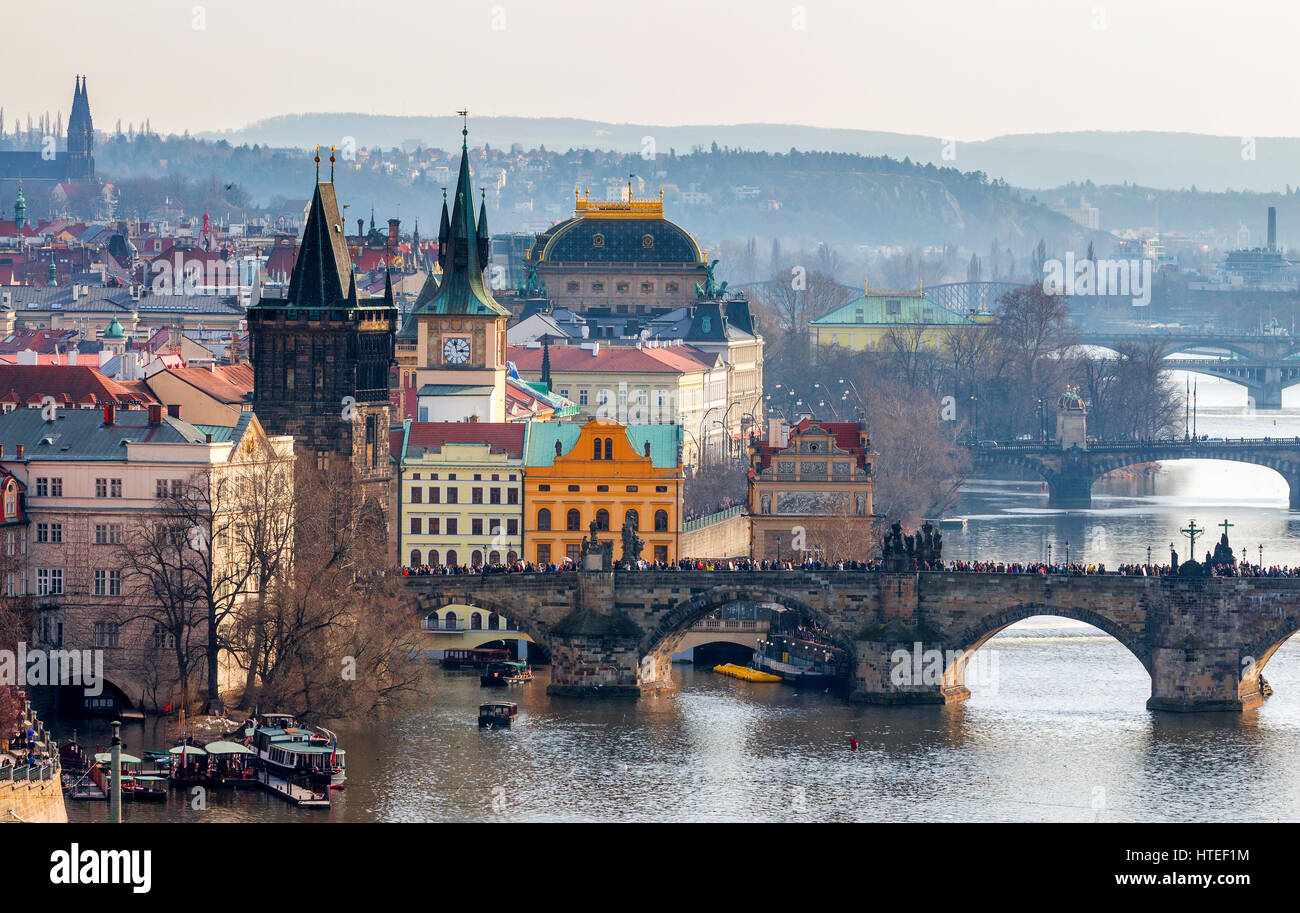 Charles Bridge (Karluv most), Old Town Bridge Tower and Charles Bridge ...