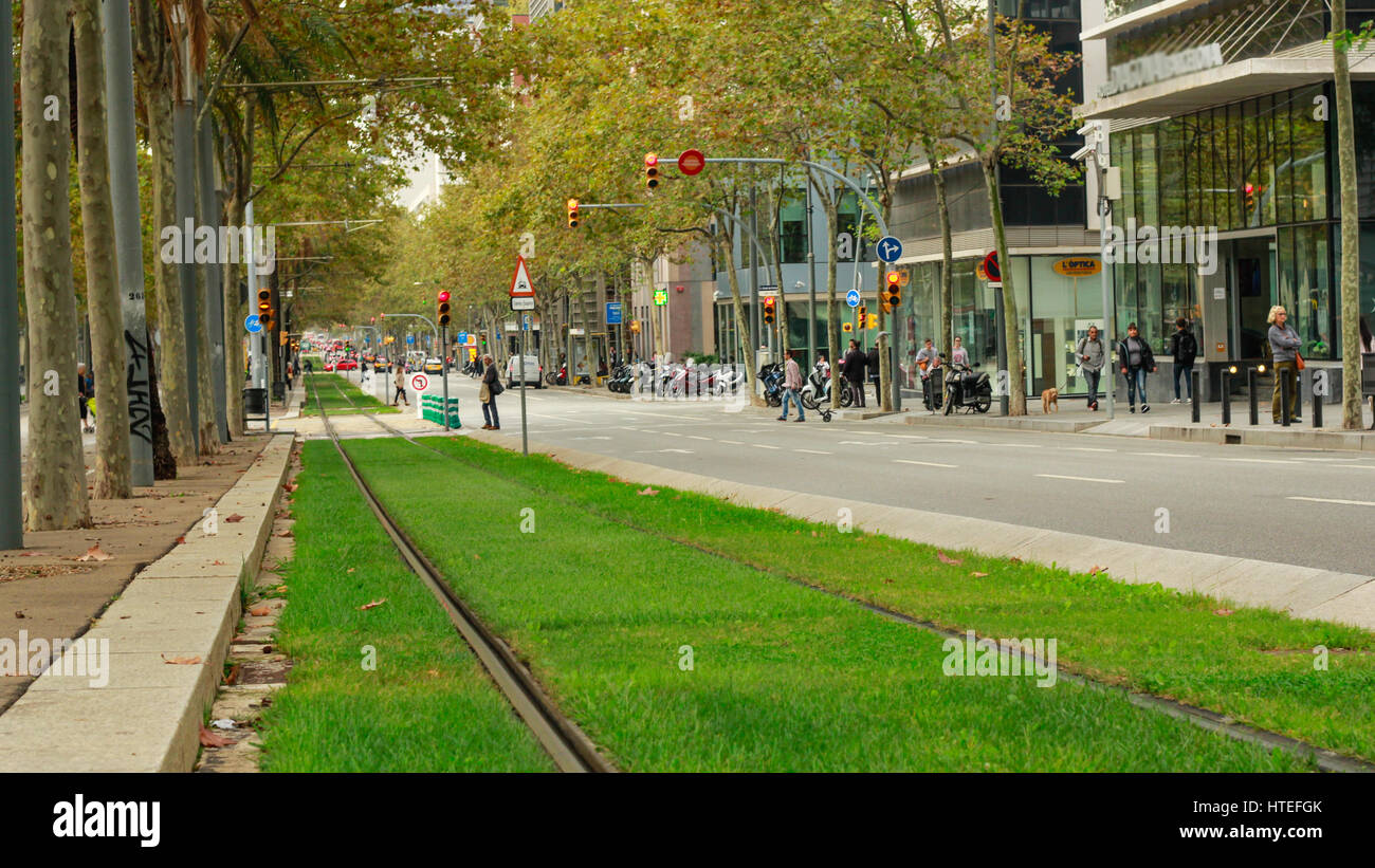 Tram lane hi-res stock photography and images - Alamy