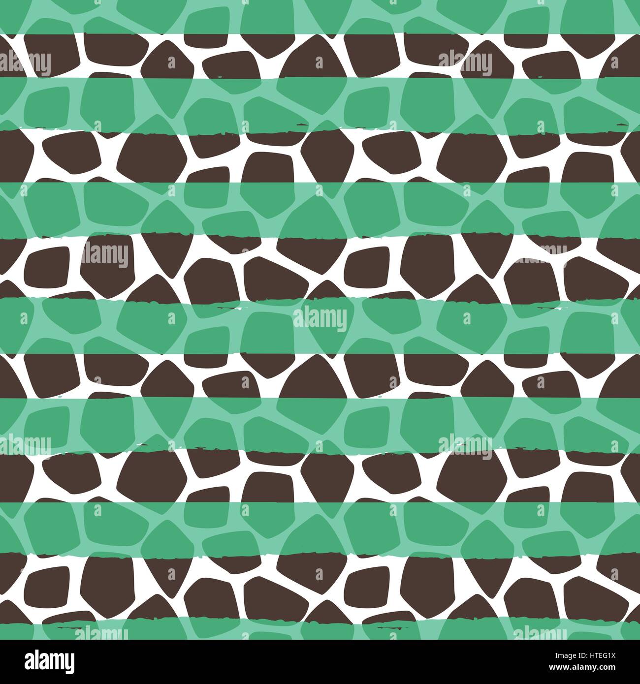 Green Giraffe Print Wallpaper