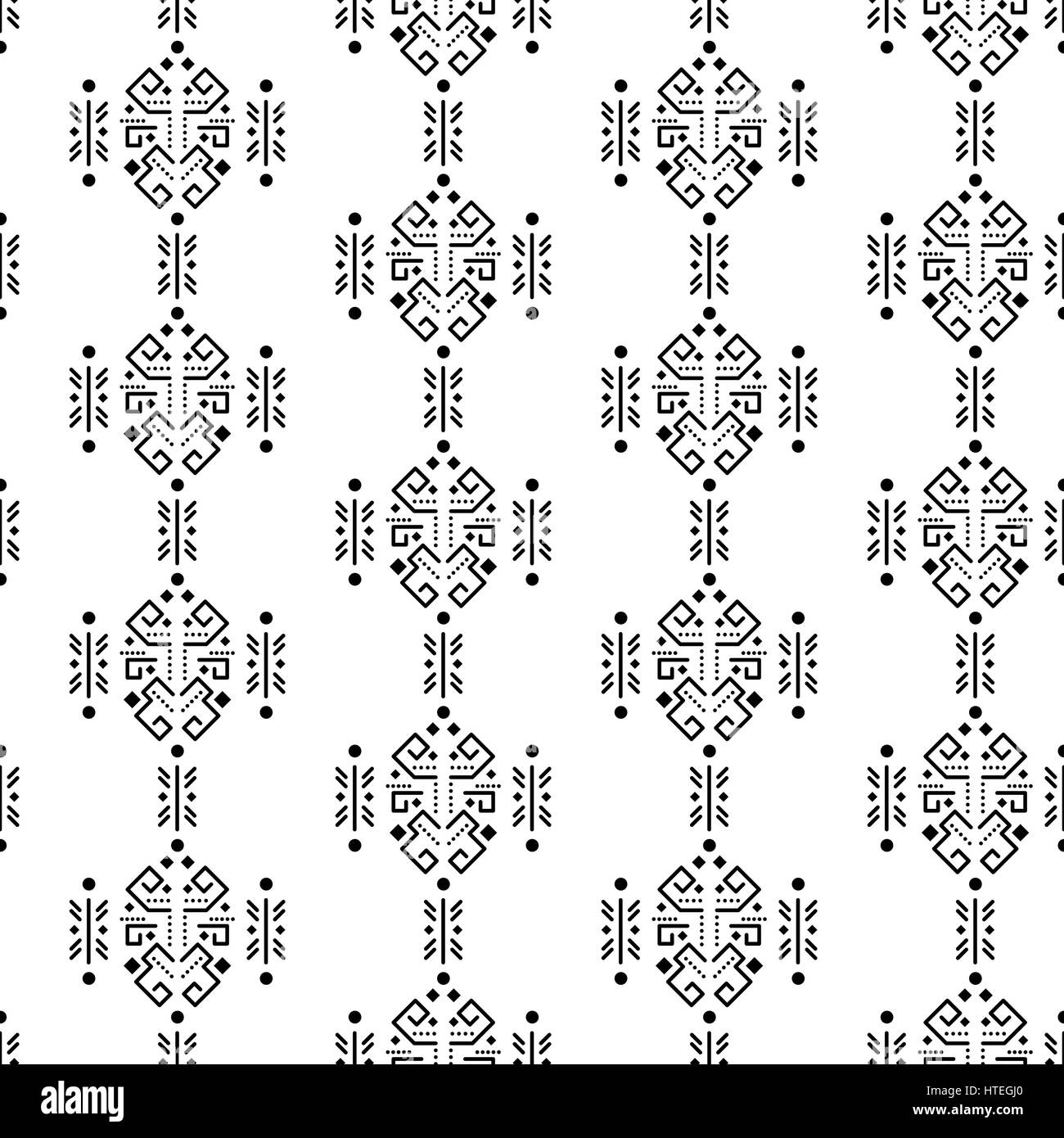 Mayan style ornament seamless vector pattern Stock Vector Image & Art ...