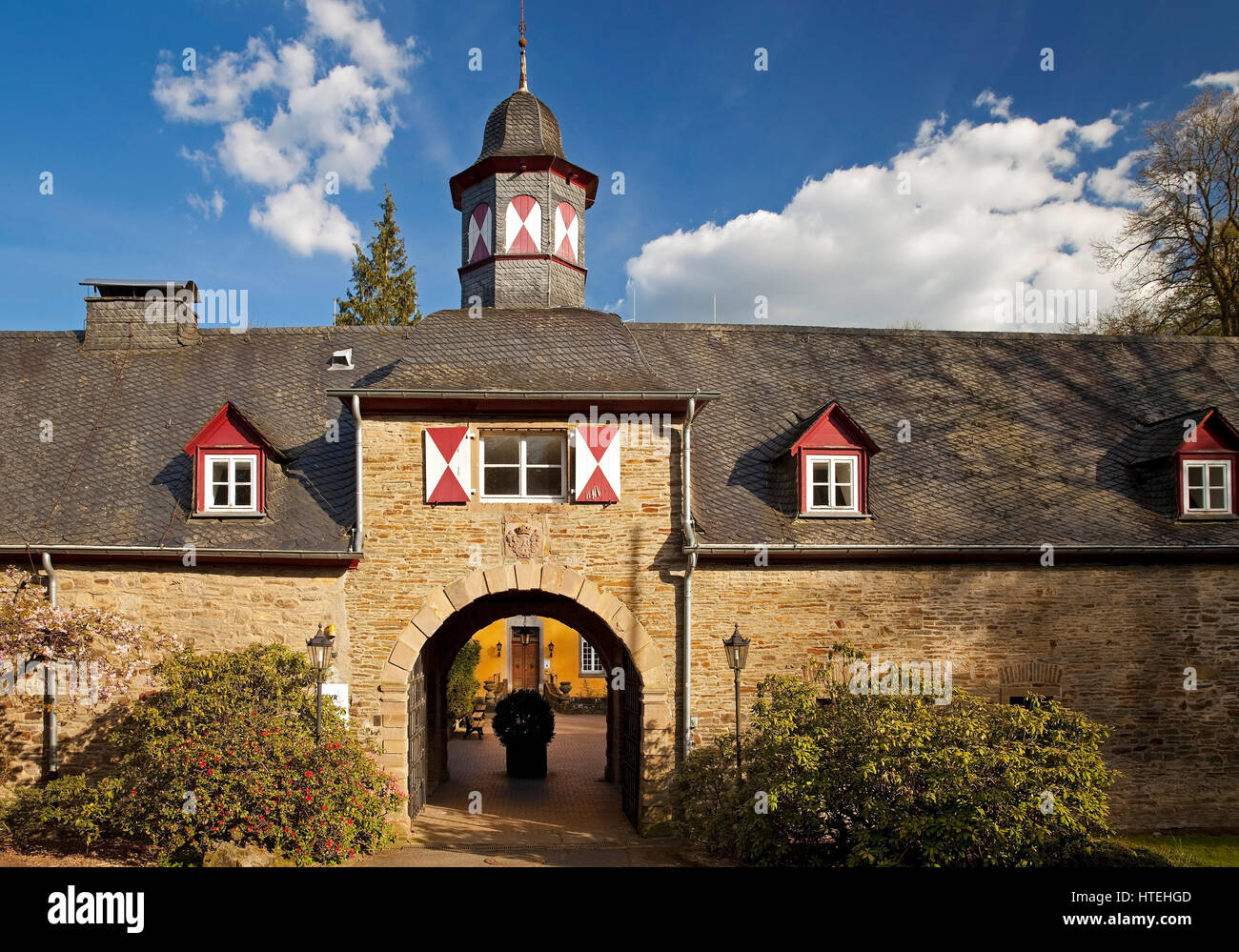 Gatehouse Heiligenhoven Castle, Lindlar, Bergisches Land, North Rhine ...