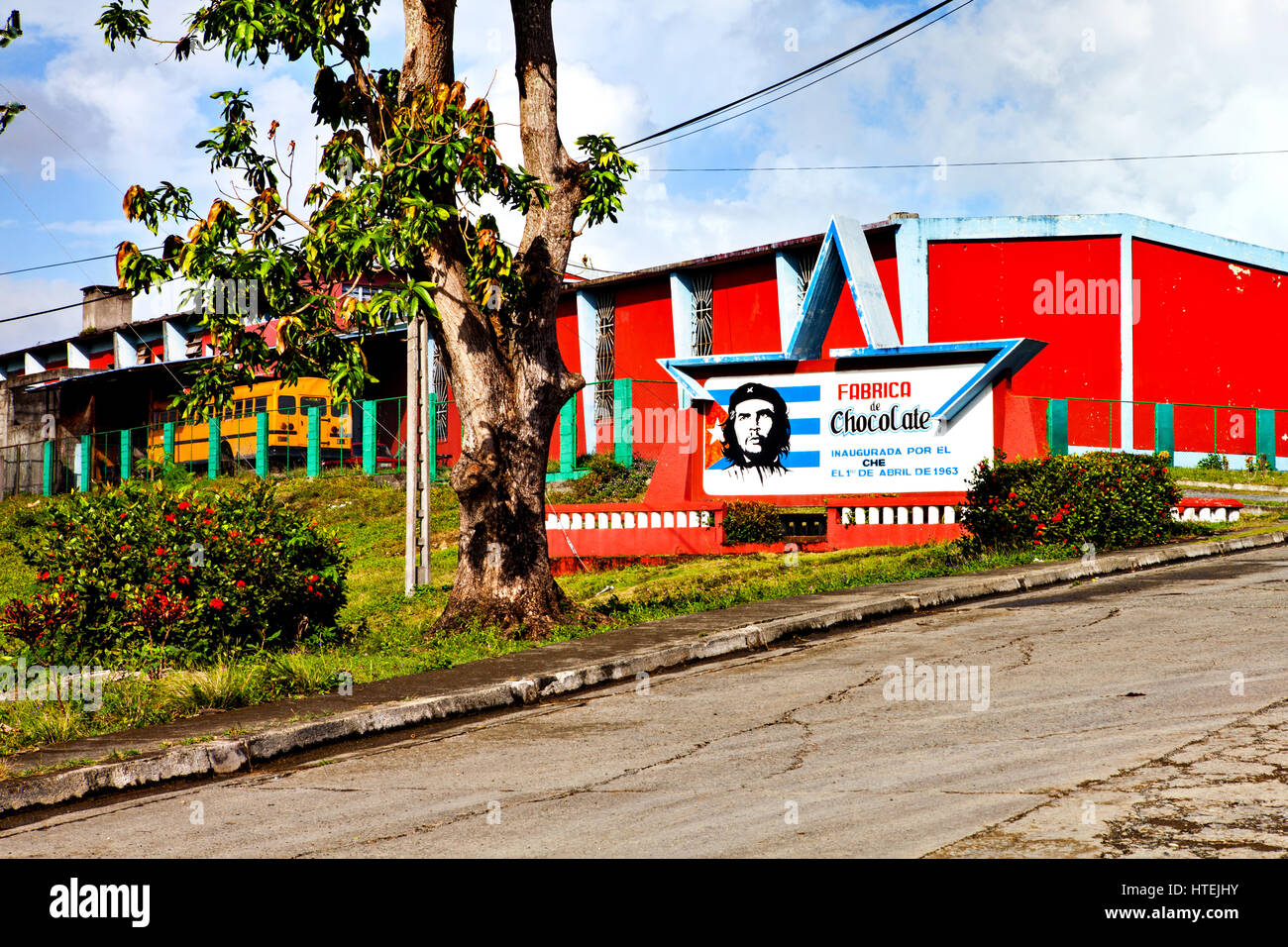 Baracoa, Cuba - December 22, 2016: The Chocolate factory, founded by ...