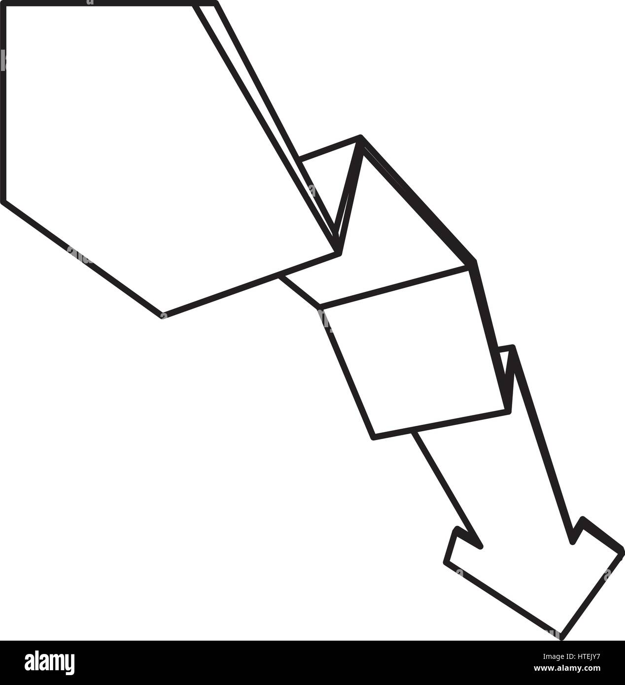 Arrow down decrease Stock Vector Image & Art - Alamy