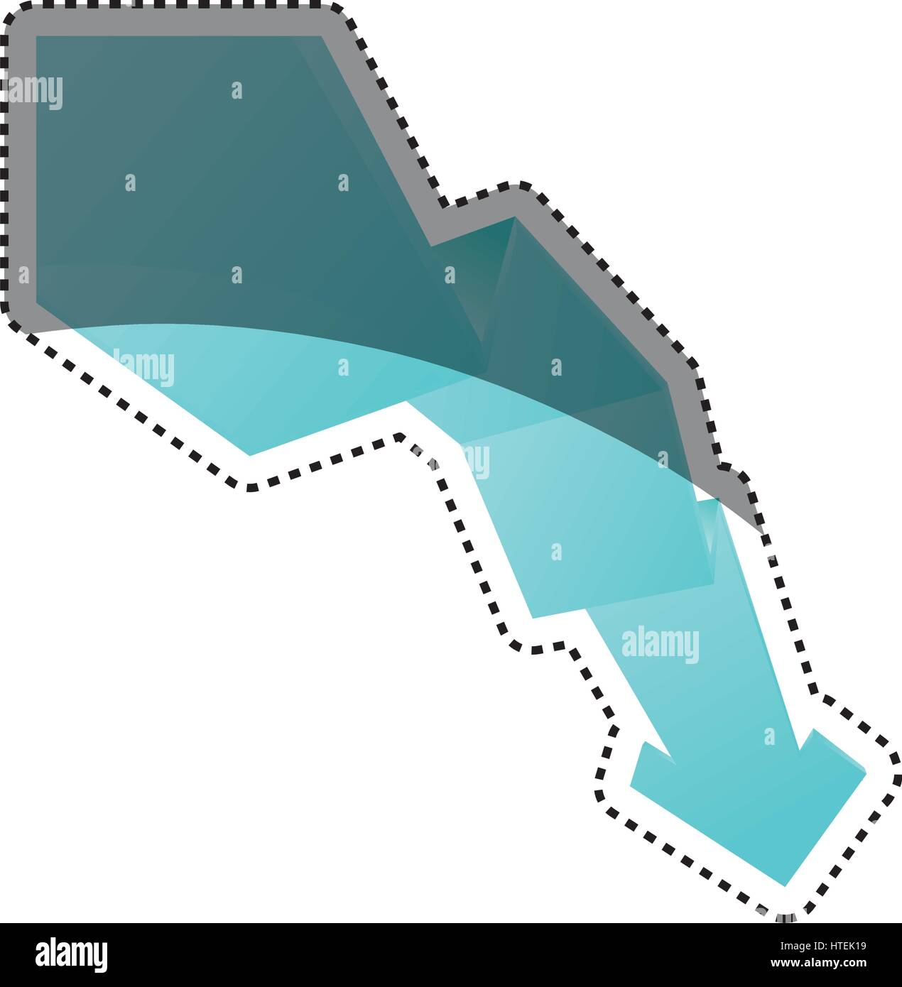 Arrow down decrease Stock Vector Image & Art - Alamy