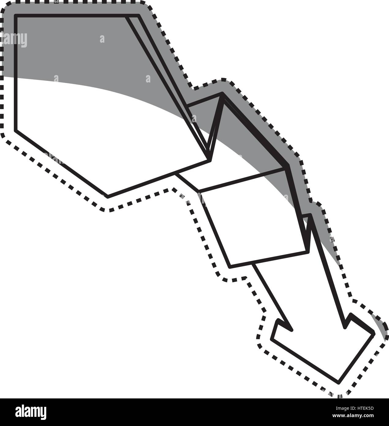 Arrow down decrease Stock Vector Image & Art - Alamy