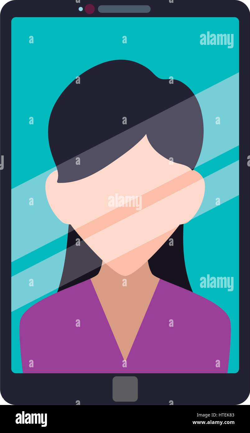 Person video calling business Stock Vector Images - Alamy